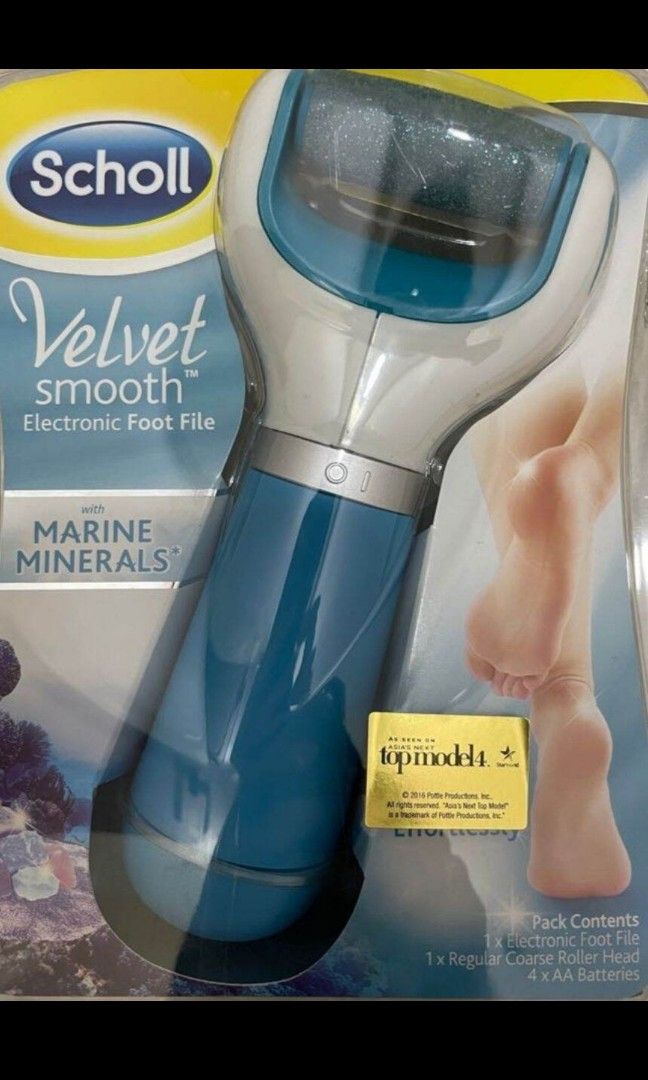 Scholl Velvet Smooth Electronic Foot File, Beauty & Personal Care, Foot ...