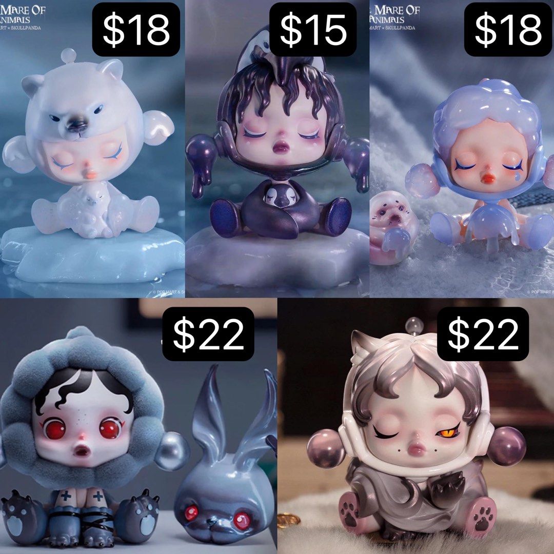 [sealed] Popmart Skullpanda mare of animals (polar bear penguin ...