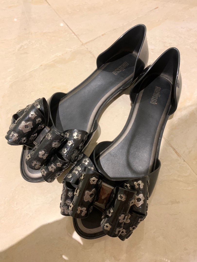 Sepatu Hitam Melissa, Fesyen Wanita, Sepatu di Carousell