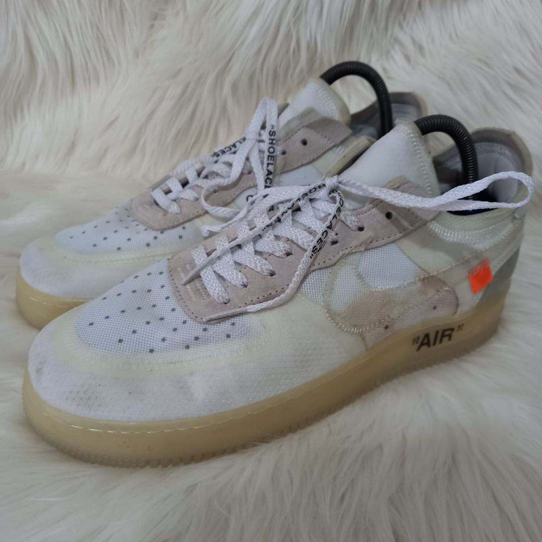 Sepatu Nike OFF-WHITE x Nike Air Force 1 Low 'The Ten', Fesyen Pria ...