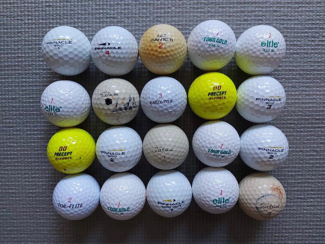 Set of 20 Used Golf Balls, Sports Equipment, Sports & Games, Golf on ...