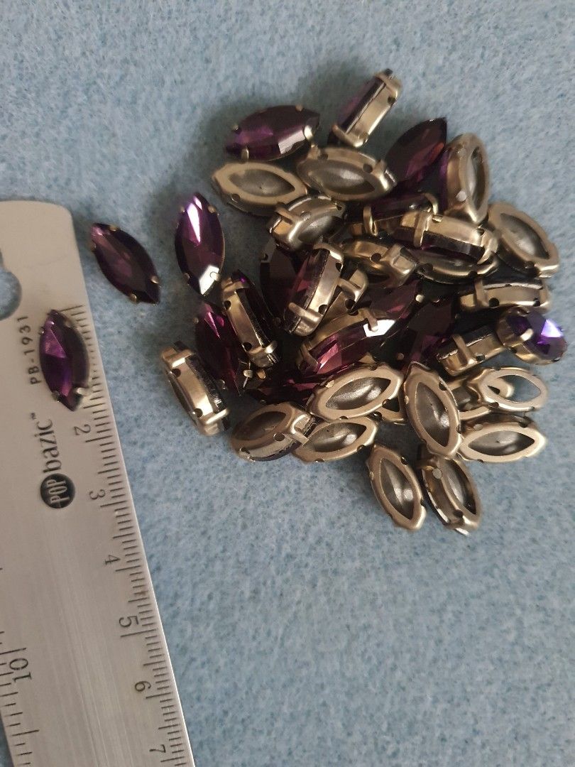 Sew on rhinestones, stones, embroidery crystals, sew on crystals ...