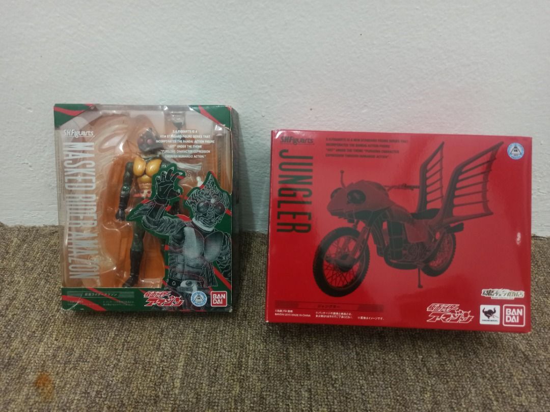 SHF SH Figuarts Kamen Rider Masked Rider Amazon & Jungler Set, Hobbies ...