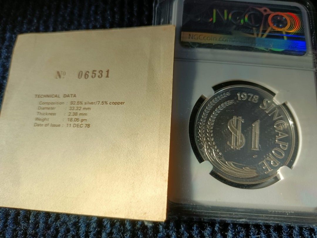 Singapore PF68 1978SM Year $1 One Dollar, Hobbies & Toys, Memorabilia & Collectibles, Currency ...
