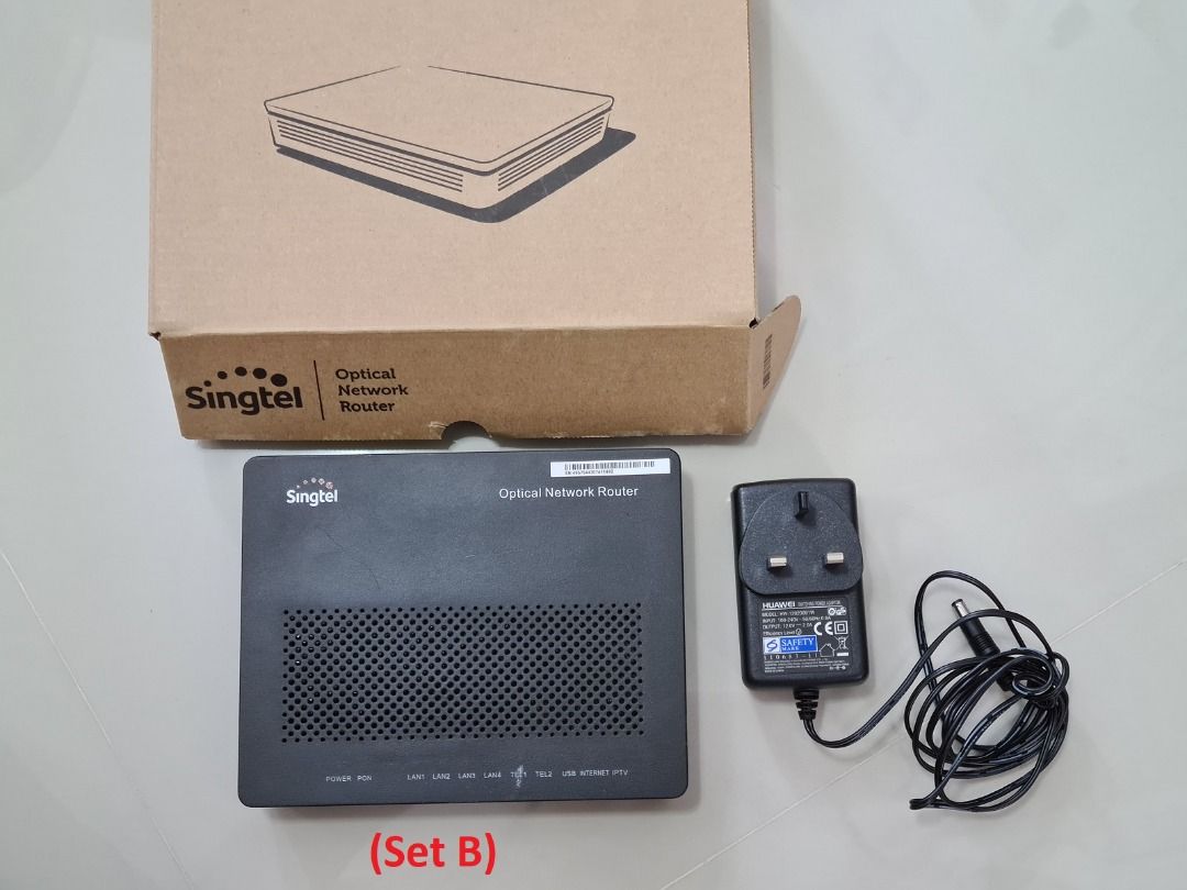 SINGTEL Optical Network Routers Set A & Set B, Computers & Tech, Parts ...