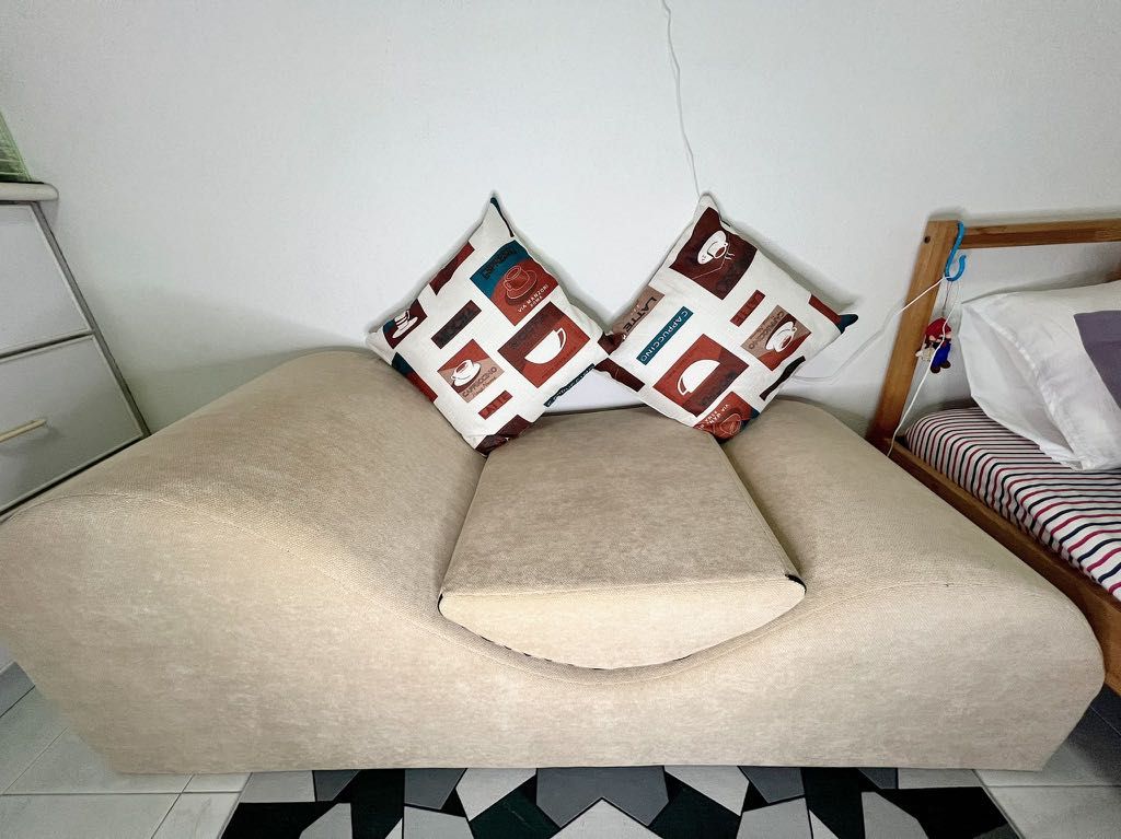 Slightly Used Chaise Sofa, Furniture & Home Living, Furniture, Sofas on ...