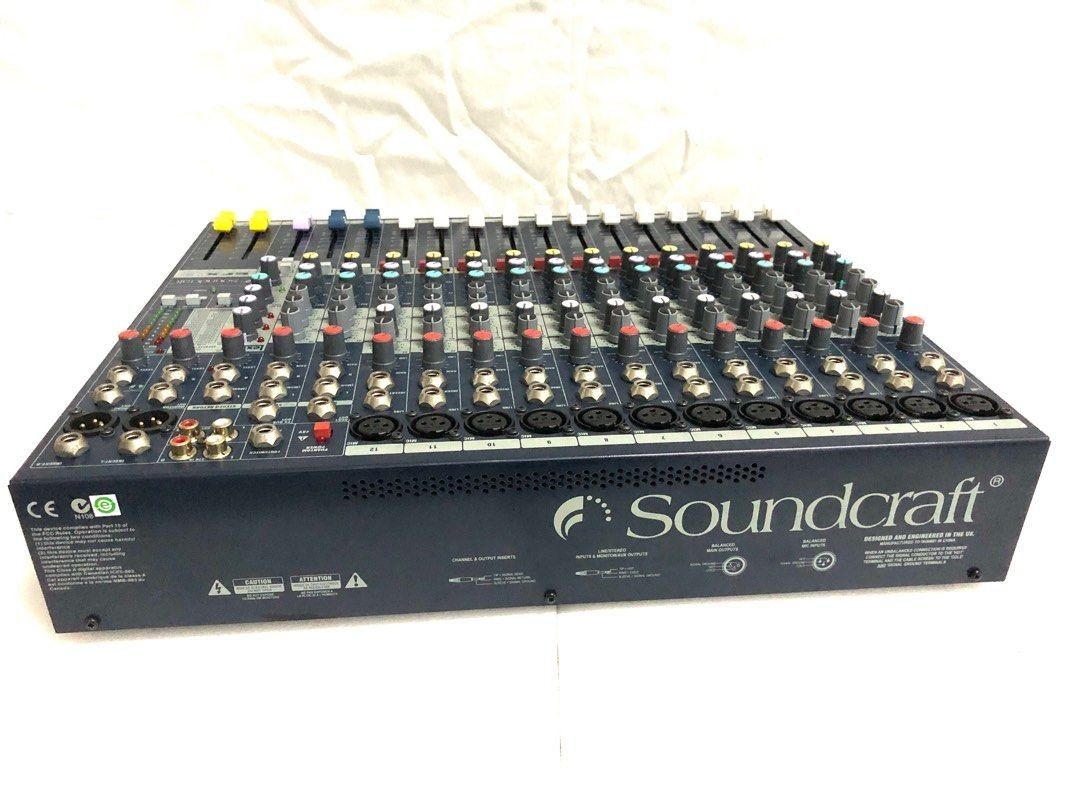Soundcraft EFX12 12-channel Mixer with Effects 混音器, 興趣及遊戲, 音樂、樂器 & 配件 ...