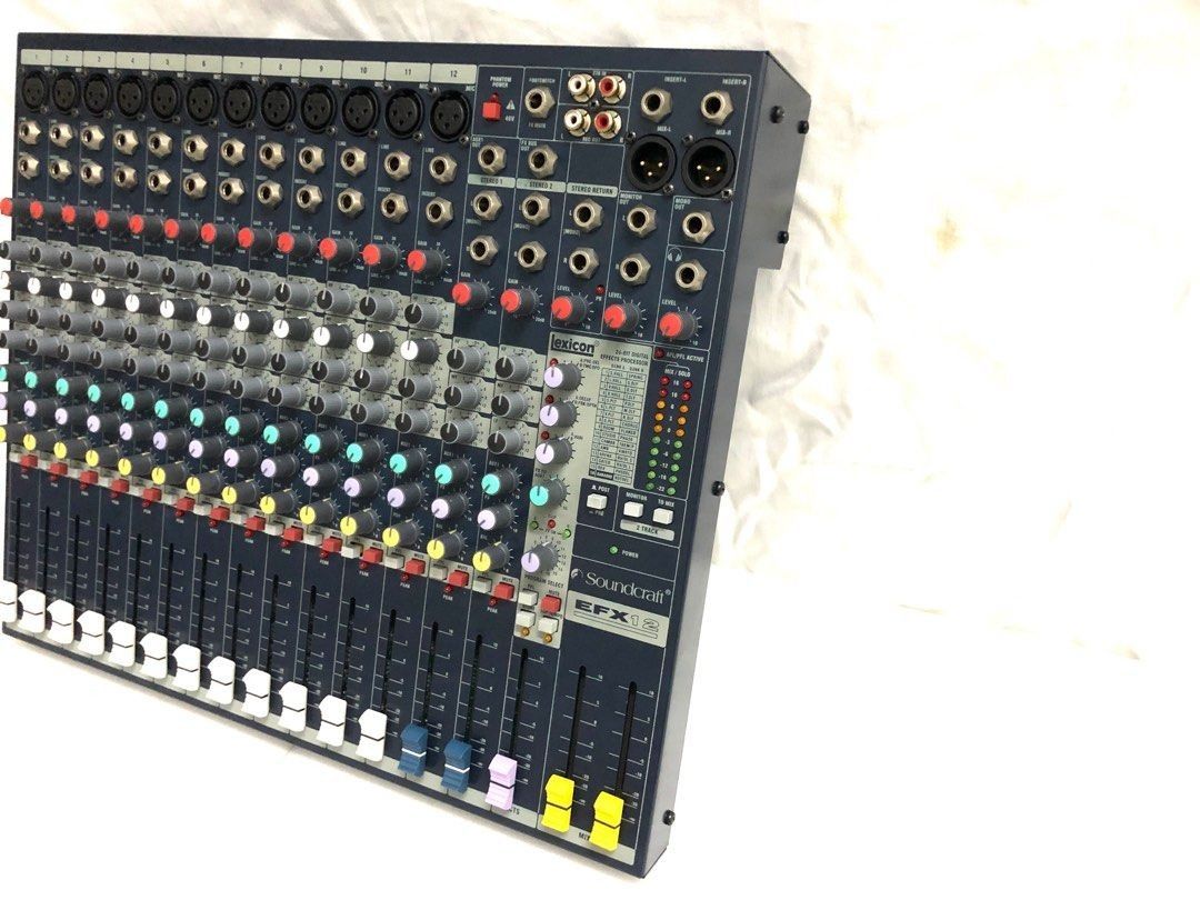 Soundcraft EFX12 12-channel Mixer with Effects 混音器, 興趣及遊戲, 音樂、樂器 & 配件 ...