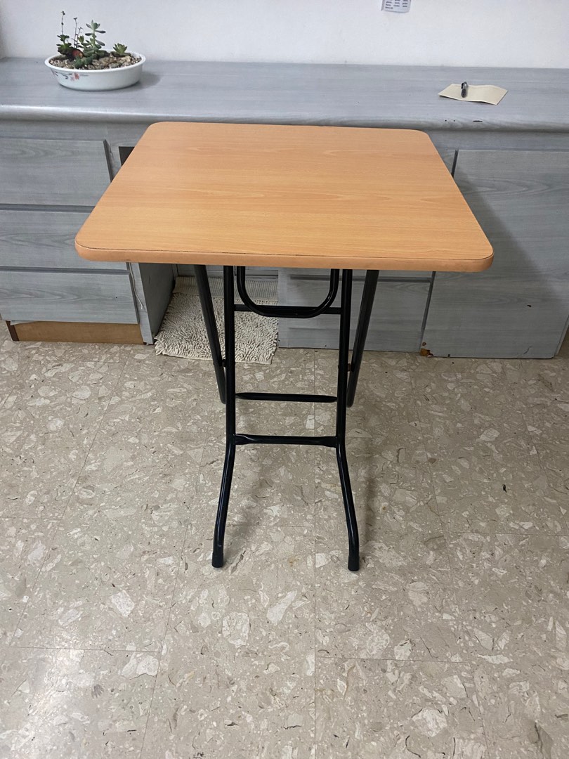 Square folding table 60cm, Furniture & Home Living, Furniture, Tables ...