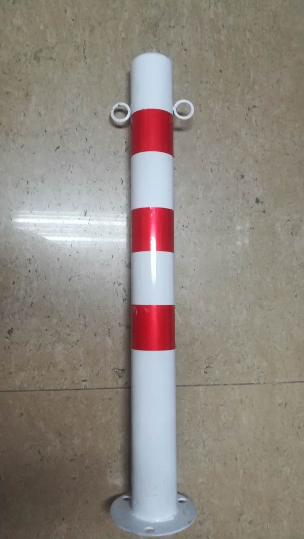 Steel Road Red-White Traffic Bollard Cone 30 inches, Commercial ...