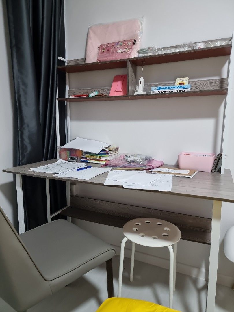 Study Table with bookshelf, Furniture & Home Living, Furniture, Tables ...