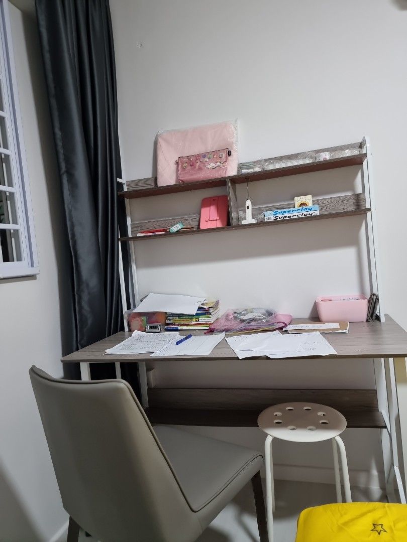 Study Table with bookshelf, Furniture & Home Living, Furniture, Tables ...