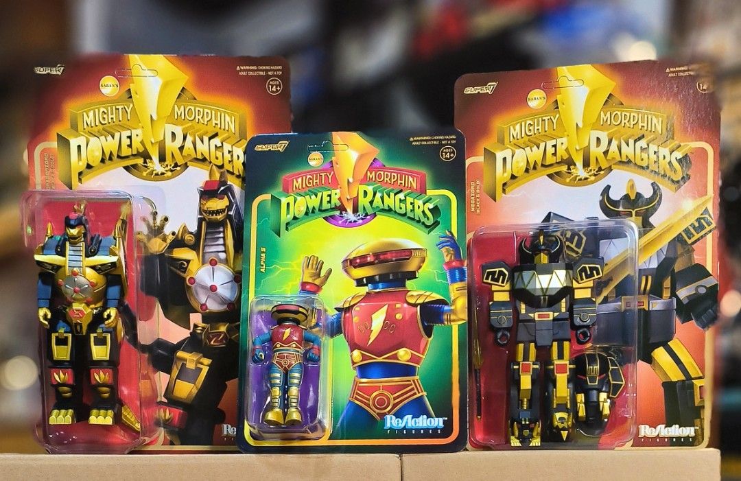 SUPER 7 MIGHTY MORPHIN POWER RANGERS ALPHA REACTION FIGURE!, Hobbies ...