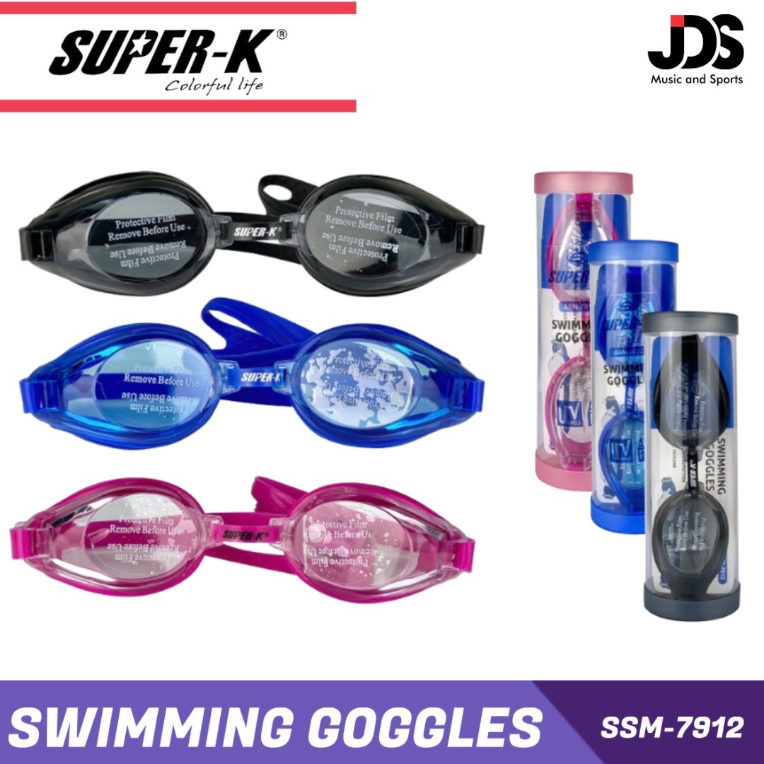 Super-K Swimming Goggles with Earplugs SSM-7912, Sports Equipment ...