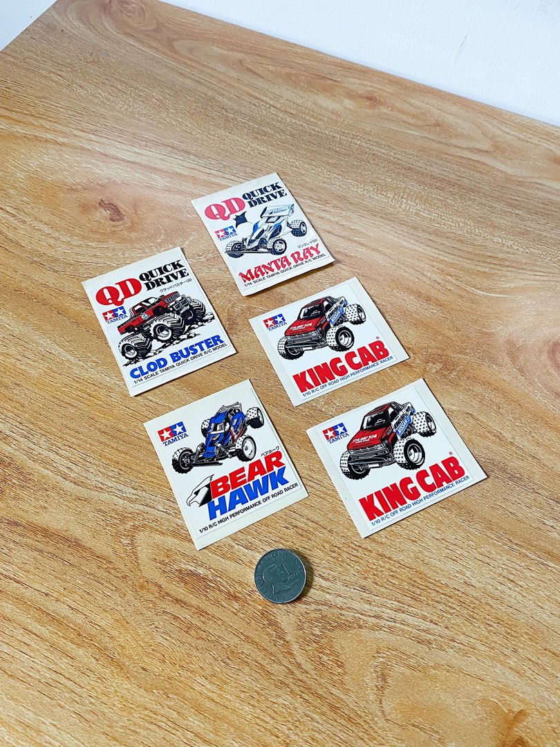 Tamiya - R/C Model - Sticker (Set of 5), Hobbies & Toys, Memorabilia ...