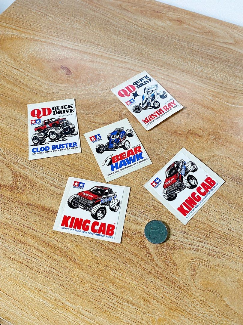 Tamiya - R/C Model - Sticker (Set of 5), Hobbies & Toys, Memorabilia ...