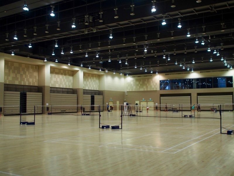 Tampines Hub Badminton Court, Sports Equipment, Sports & Games, Racket ...