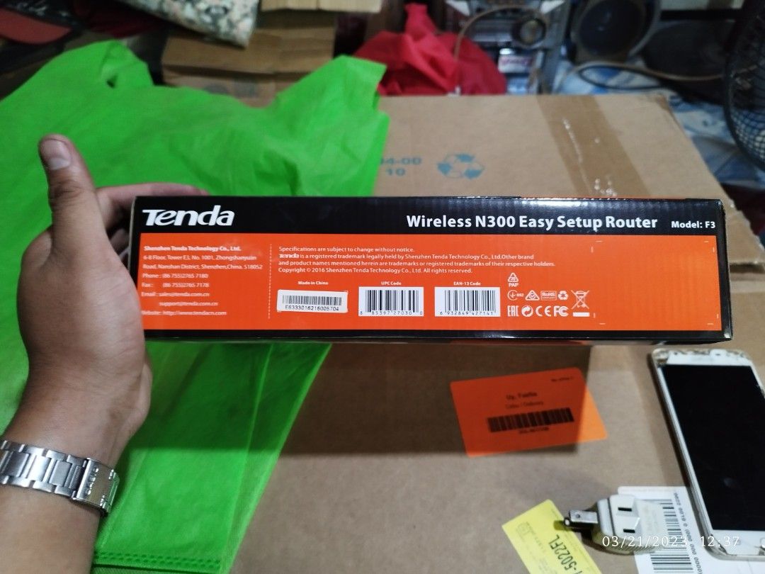 TENDA WIRELESS N300 MODEL:F3, Computers & Tech, Parts & Accessories ...