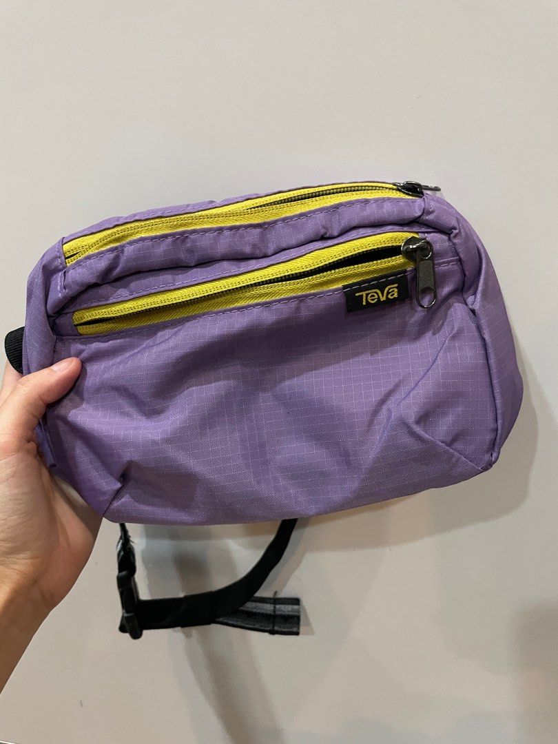 Teva Purple Fanny Pack Sling Bag with Compartments, Men's Fashion, Bags ...