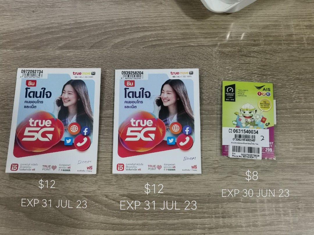 Thailand Sim Card Truemove & AIS, Mobile Phones & Gadgets, Mobile & Gadget Accessories, Sim ...