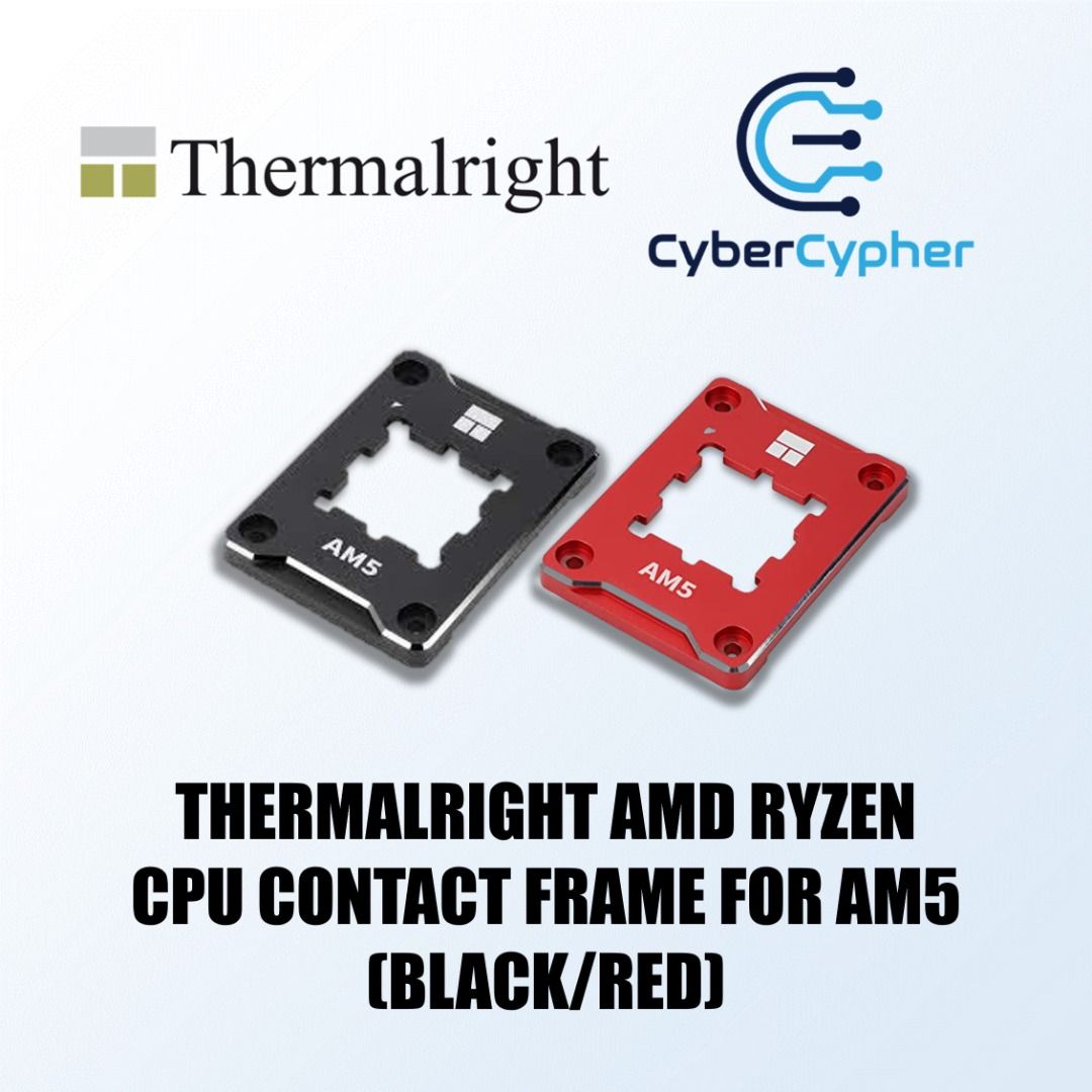 Thermalright AMD Ryzen CPU Contact Frame for AM5 (Black/Red), Computers ...
