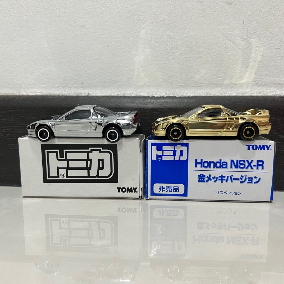 Tomica Honda NSX Silver, NSX-R Gold Plated, Hobbies & Toys, Toys ...