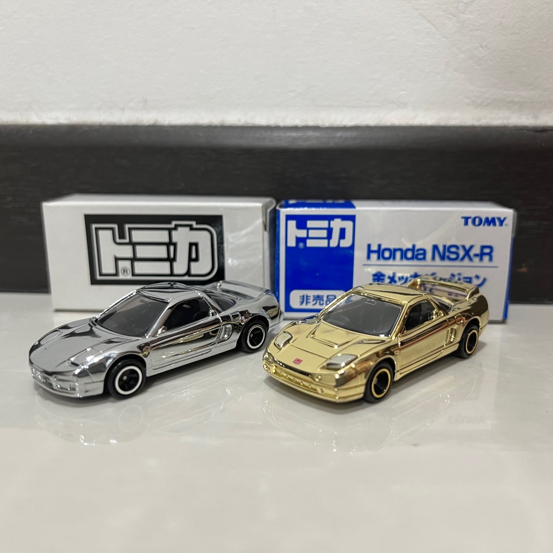 Tomica Honda NSX Silver, NSX-R Gold Plated, Hobbies & Toys, Toys & Games on Carousell