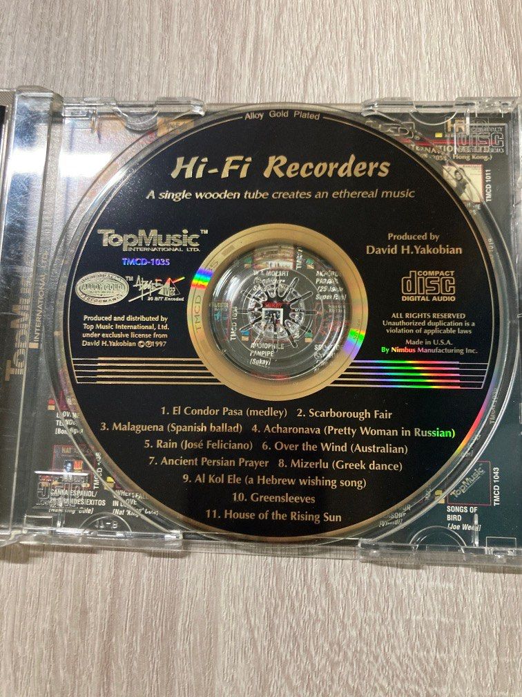 TopMusic: Hi-Fi Recorders CD Alloy Gold A Single Wooden Tube Creates An ...