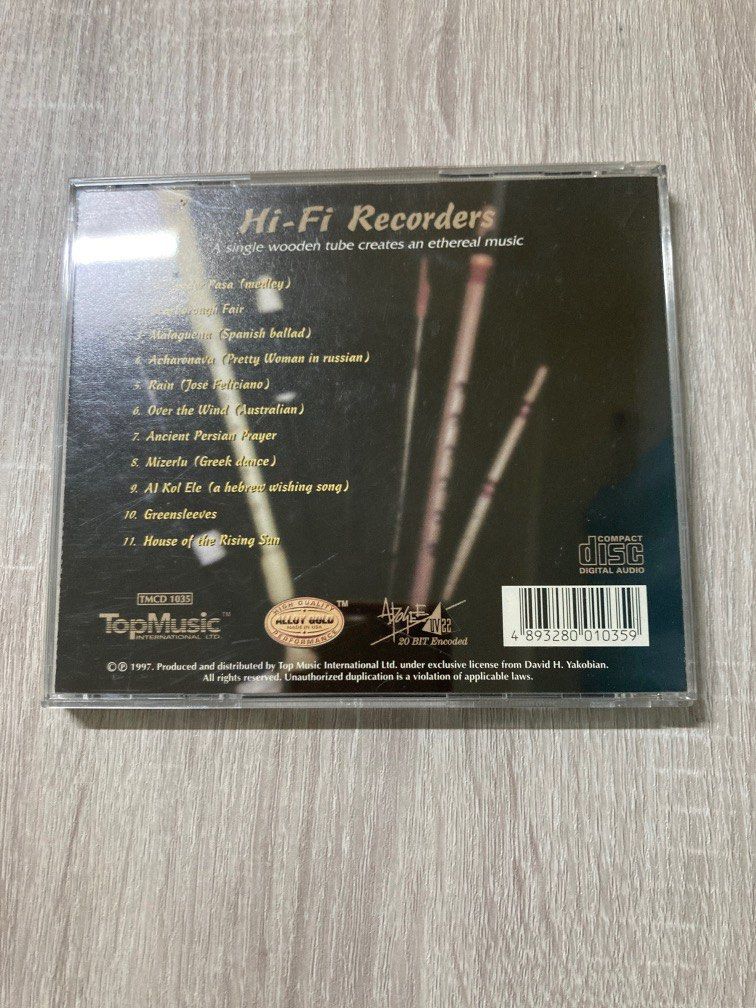 TopMusic: Hi-Fi Recorders CD Alloy Gold A Single Wooden Tube Creates An ...