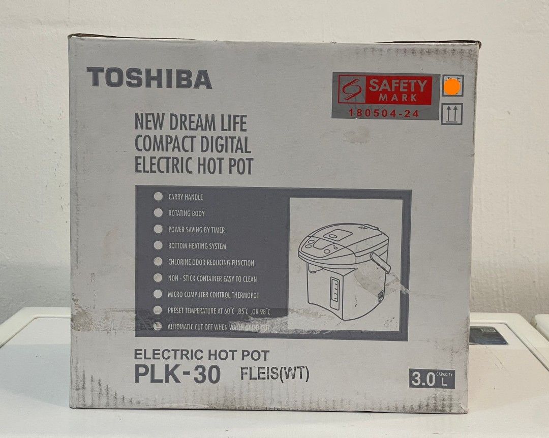TOSHIBA PLK30FLEIS ELECTRIC AIRPOT (3.0L) Display Set $70, TV & Home Appliances, Kitchen ...