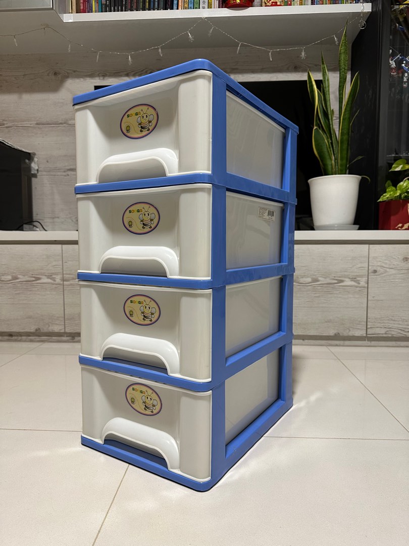 Toyogo 4-tier drawer, Furniture & Home Living, Home Improvement ...