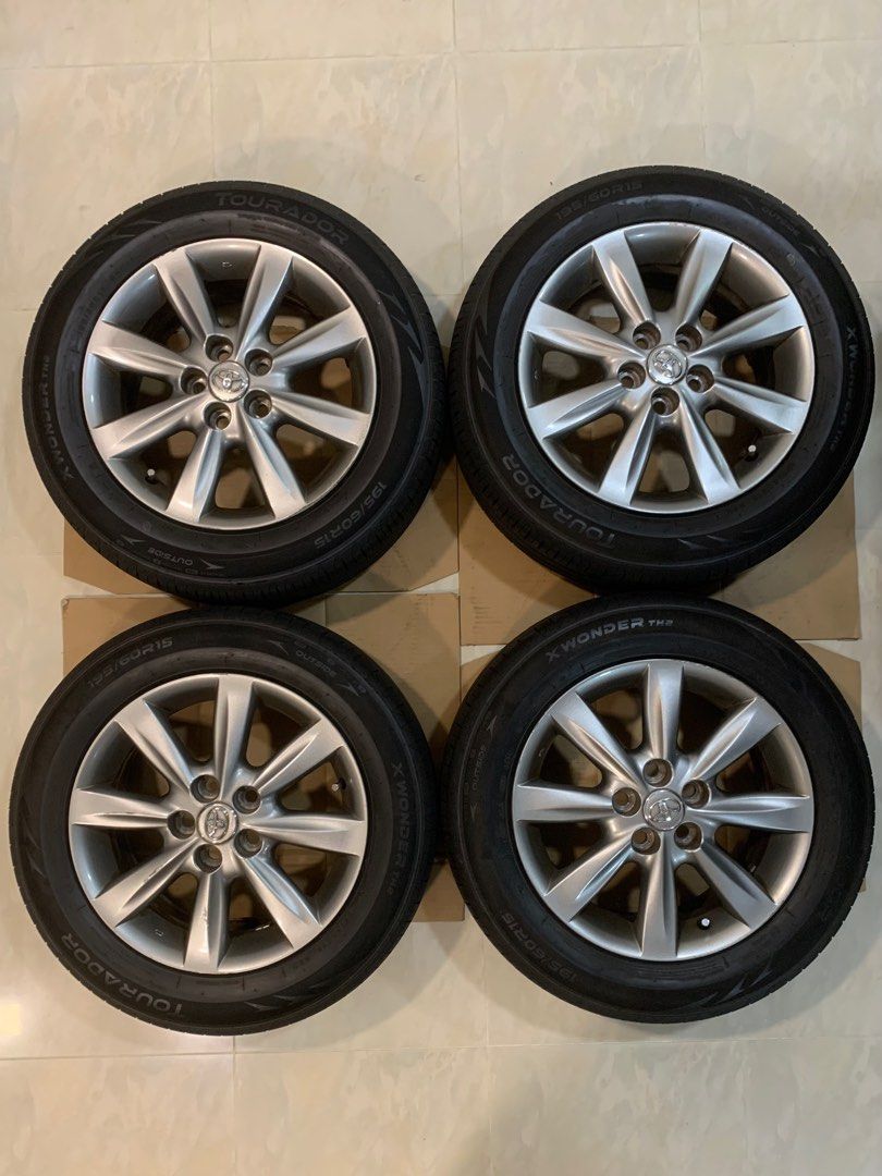 Toyota Stock Rims, Car Accessories, Tyres & Rims on Carousell