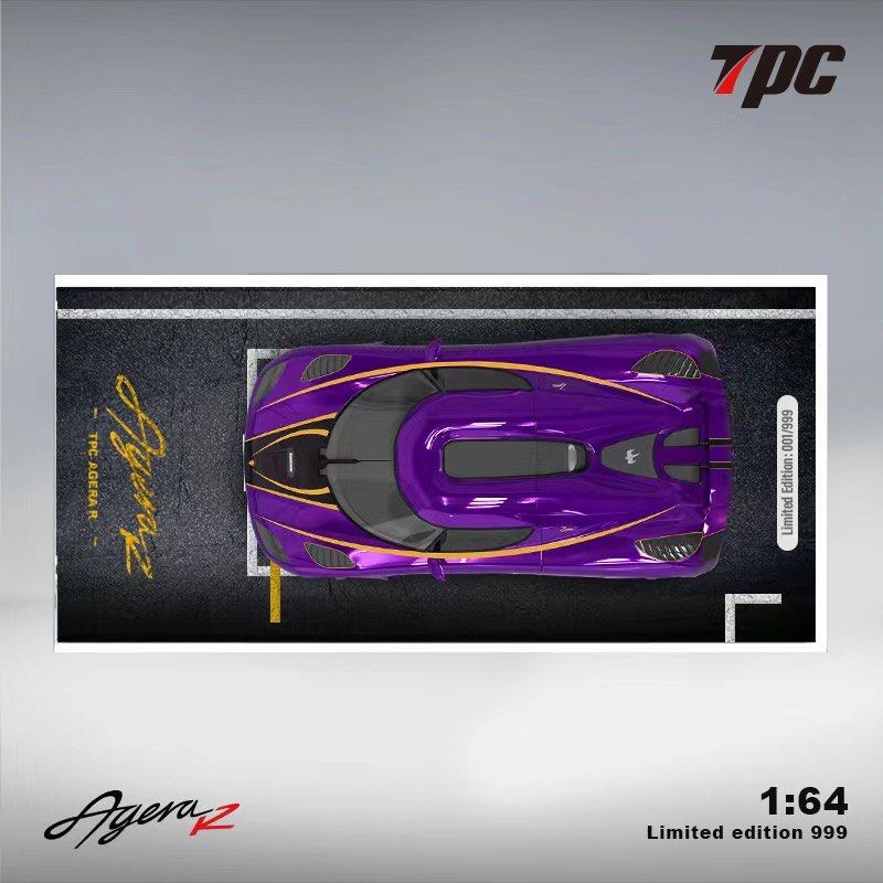 TPC 1/64 Koenigsegg Agera R Purple, Hobbies & Toys, Toys & Games on ...