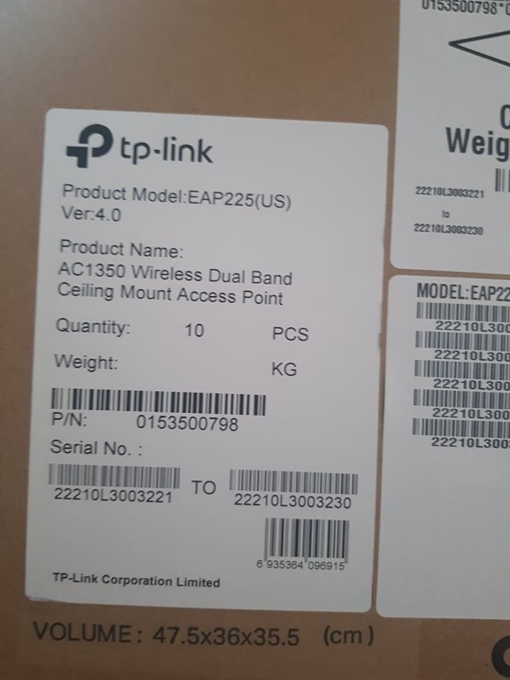 TP-Link EAP225 AC1350 Wireless MU-MIMO Gigabit Ceiling Mount Access ...