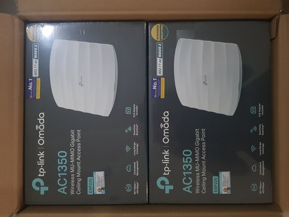 TP-Link EAP225 AC1350 Wireless MU-MIMO Gigabit Ceiling Mount Access ...