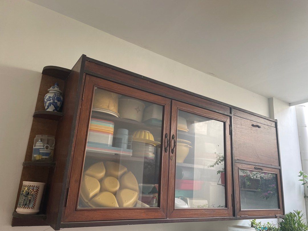 Tupperware Collection with Display Cabinet, Furniture & Home Living ...