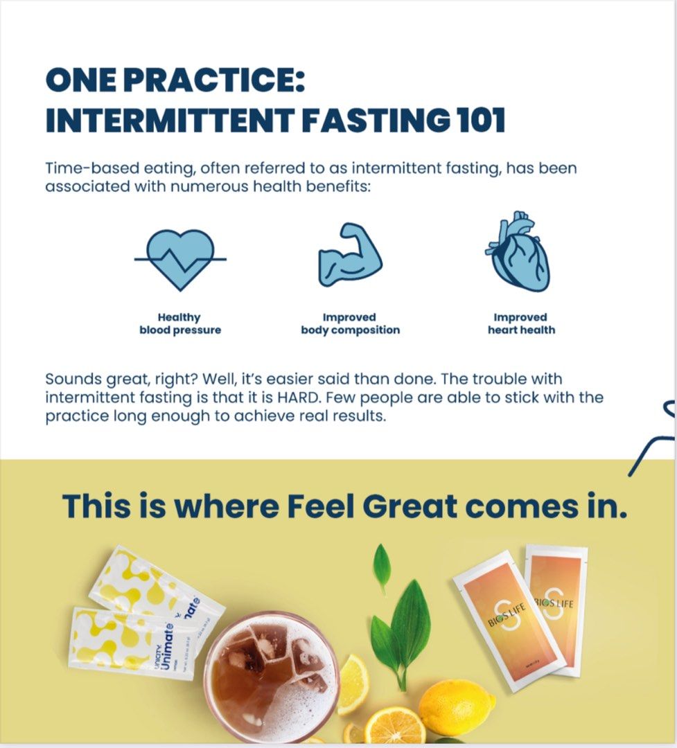 Unicity Feel Great Pack, Health & Nutrition, Health Supplements ...