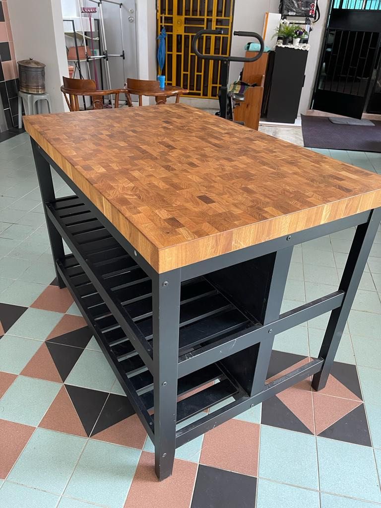 VADHOLMA Kitchen Island , Furniture & Home Living, Furniture, Tables ...