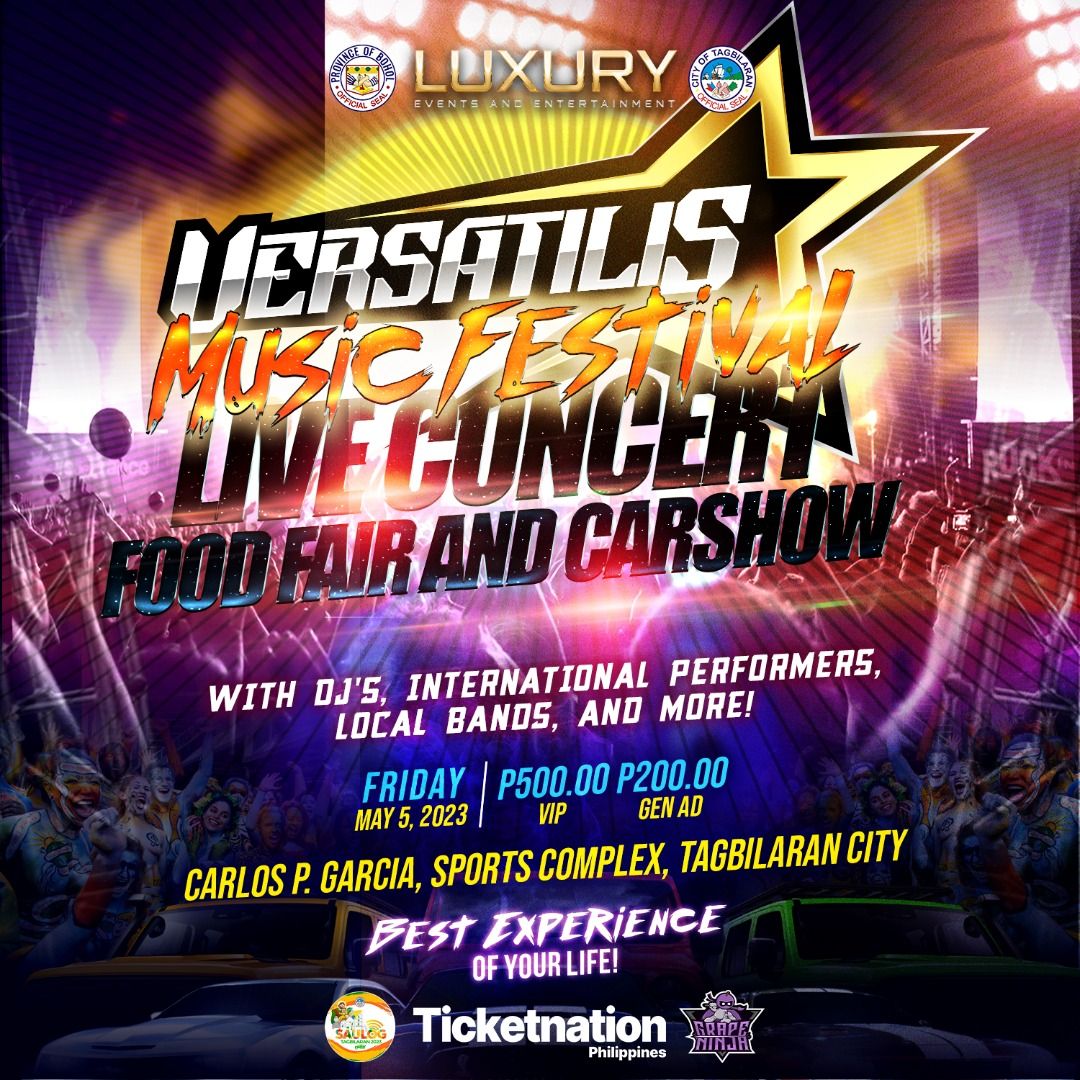 VERSATILIS MUSIC FESTIVAL X LIVE CONCERT X CARSHOW X FOOD FAIR, Tickets ...