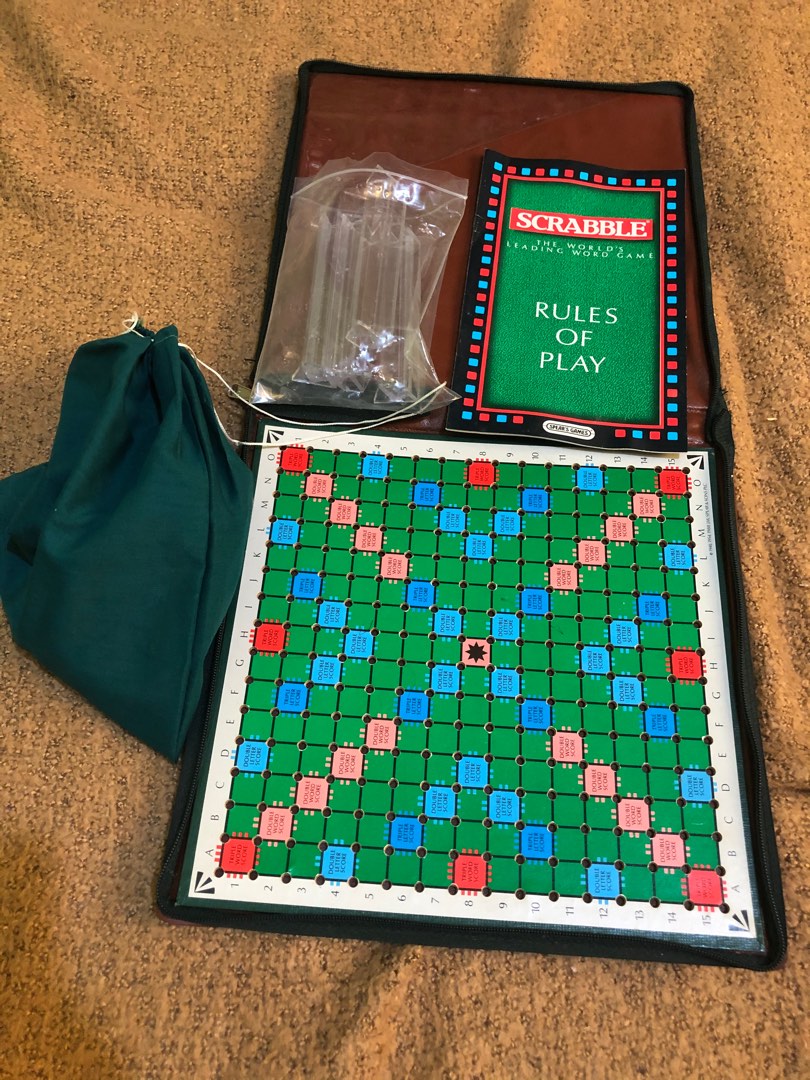 Vintage portable scrabble board game complete, Hobbies & Toys, Toys ...