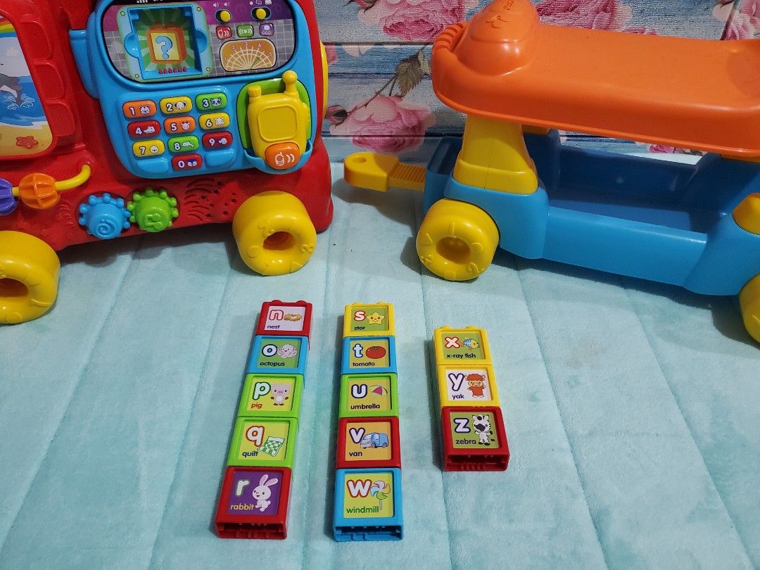 VTECH Push and Ride Alphabet Train, Babies & Kids, Infant Playtime on ...