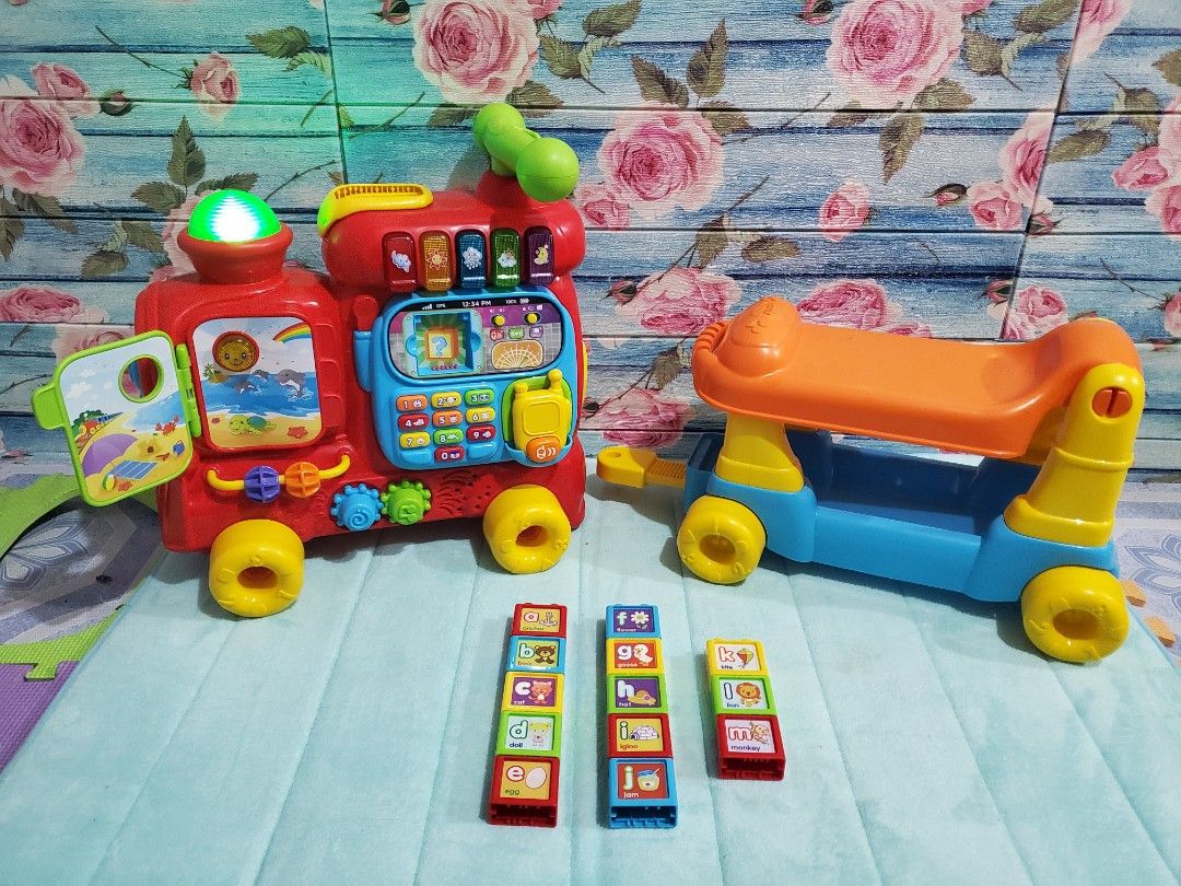 VTECH Push and Ride Alphabet Train, Babies & Kids, Infant Playtime on ...
