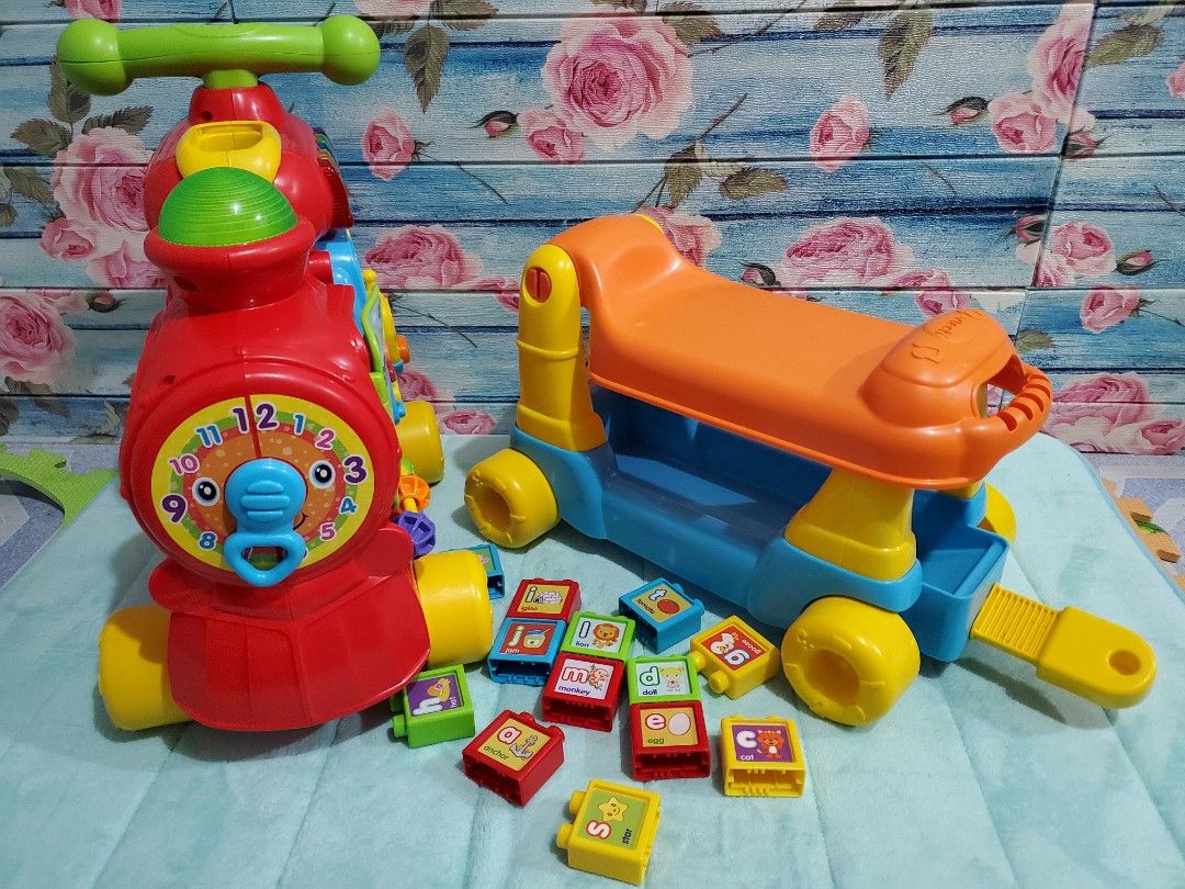 VTECH Push and Ride Alphabet Train, Babies & Kids, Infant Playtime on ...