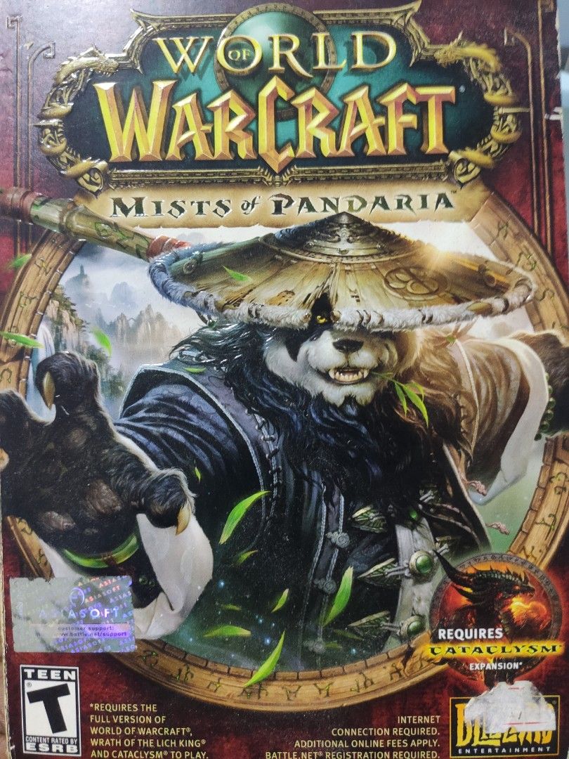 World of warcraft mists of pandaria CD, Video Gaming, Video Games ...