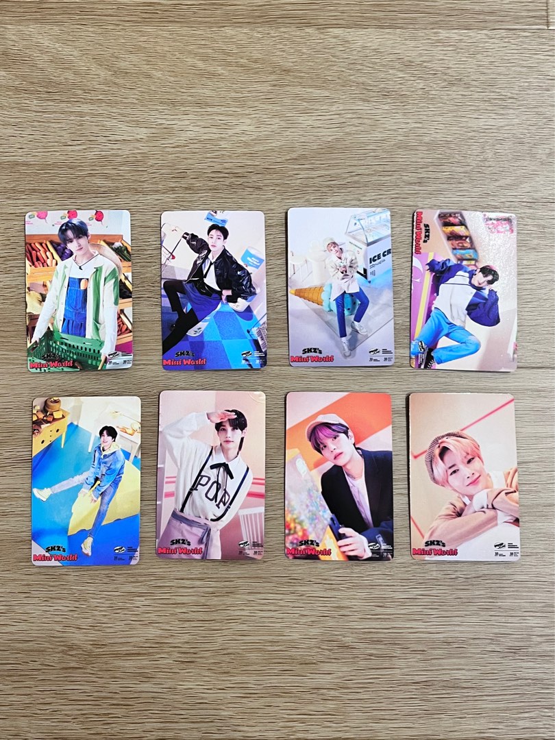 WTS LFB SKZ Mini world photocard pc lomo KPOP Stray kids bangchan ...