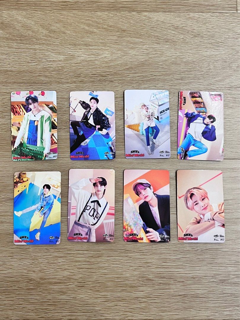 WTS LFB SKZ Mini world photocard pc lomo KPOP Stray kids bangchan ...