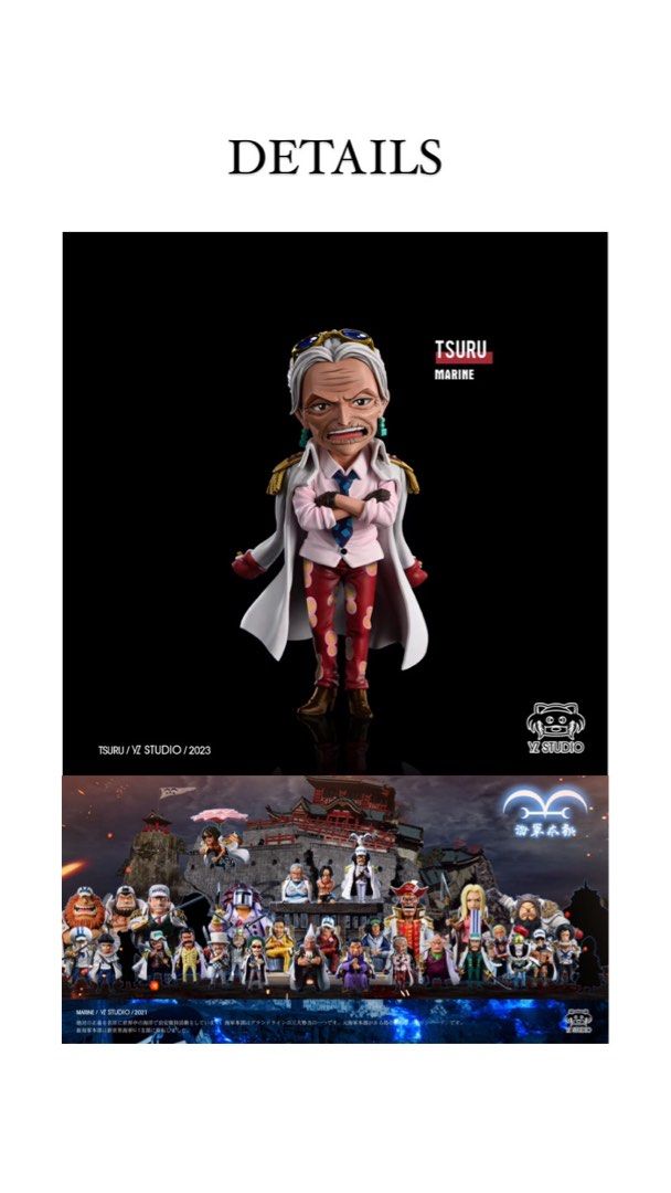YZ Studio - One Piece Marine Series 022 - Tsuru, Hobbies & Toys, Toys ...