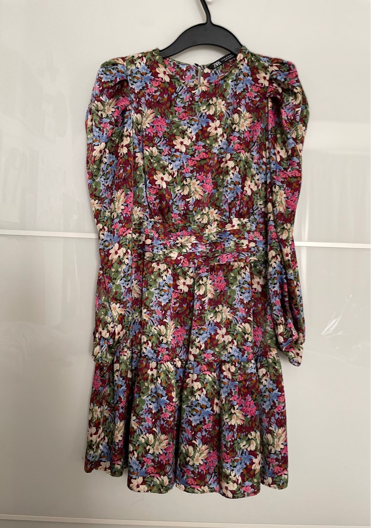 Zara Flora Dress, Women's Fashion, Dresses & Sets, Dresses on Carousell