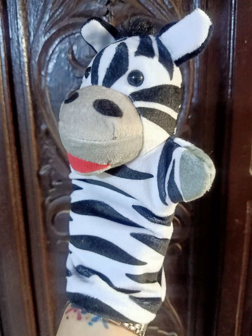 ZEBRA HAND PUPPET, Hobbies & Toys, Toys & Games on Carousell