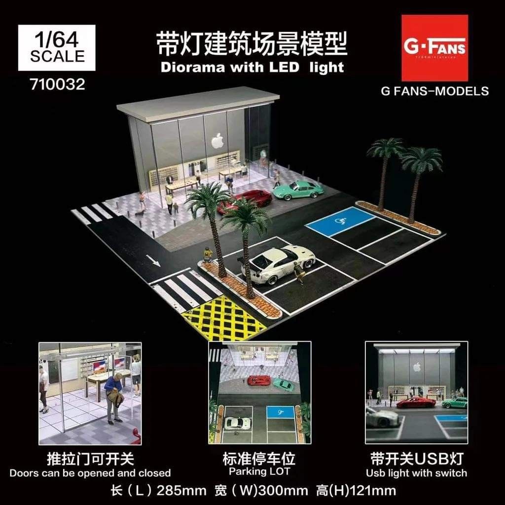1/64 Lamborghini / Porsche / Apple Showroom / KFC / McDonald's ...